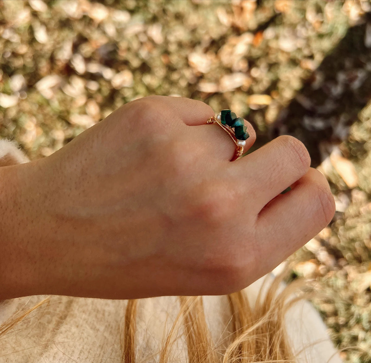 Evergreen Pearl Ring – Marie Rings